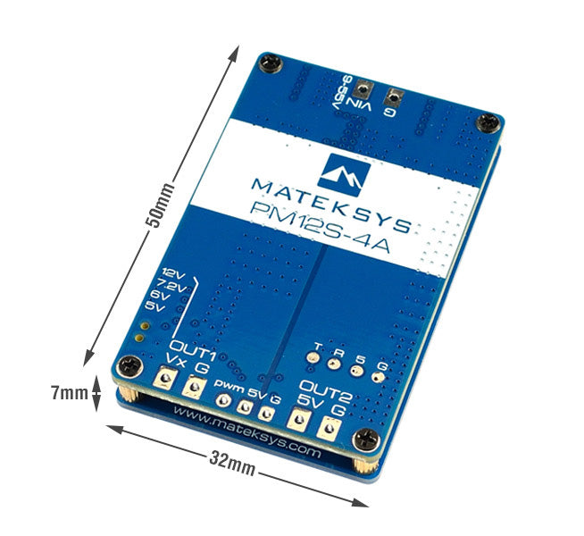 Matek PM12S-4A Power Module – ProgressiveRC