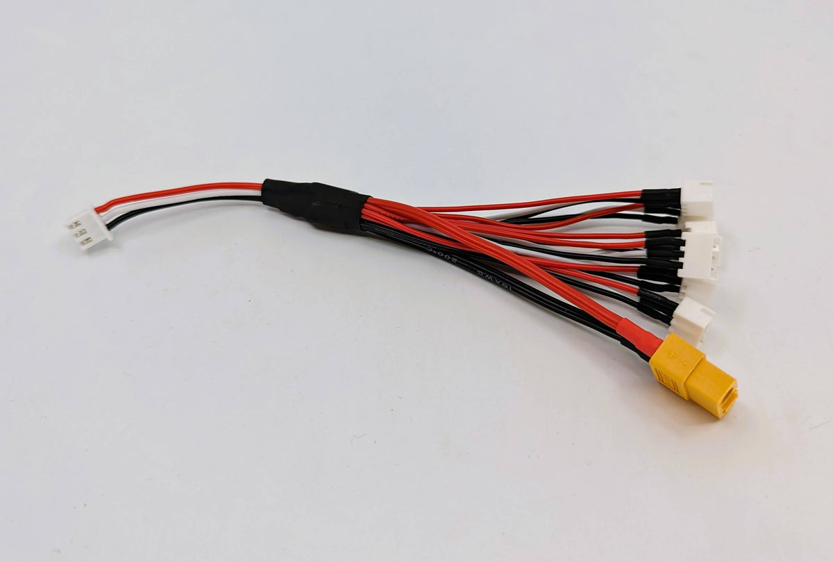 Parallel (6x) 2S JST-XH Charge & Balance Cable - ProgressiveRC