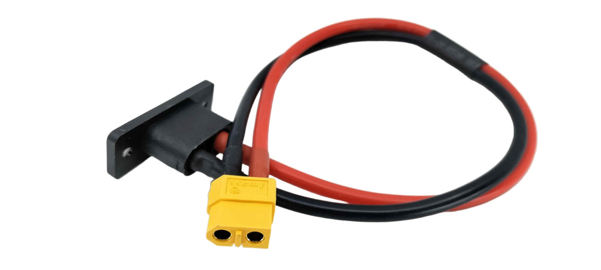 Panel Mount XT90 to Male XT60 Cable – ProgressiveRC