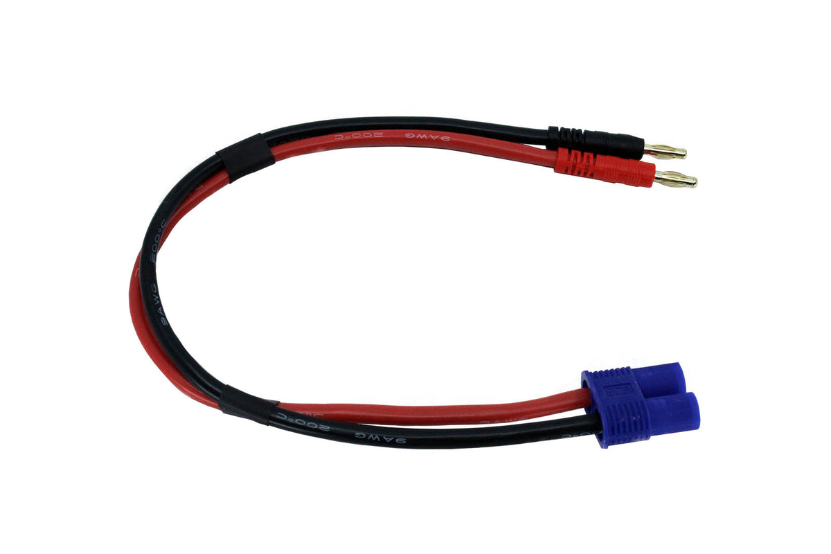 Banana Plug to Male EC8 Power Adapter – ProgressiveRC