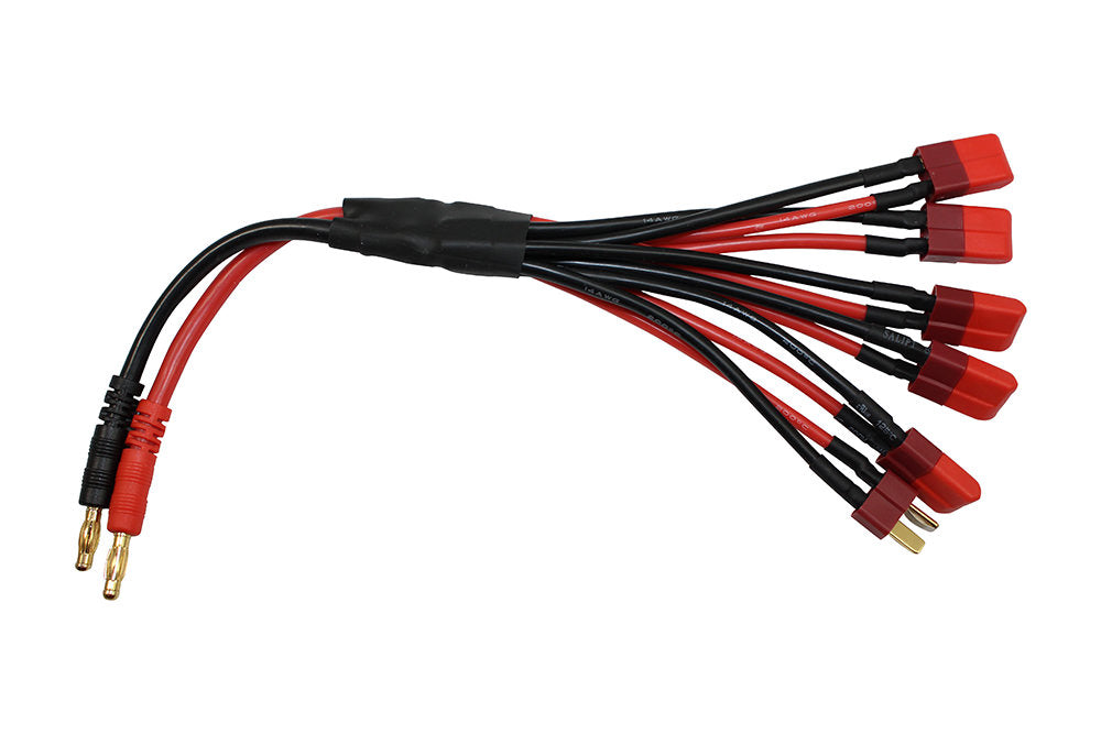 Parallel (6x) T-Plug Charge Cable - ProgressiveRC
